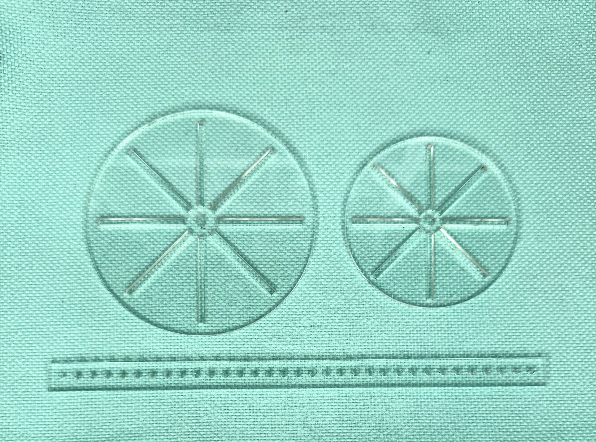 Dot art templates/rulers – Turquoise Valentine