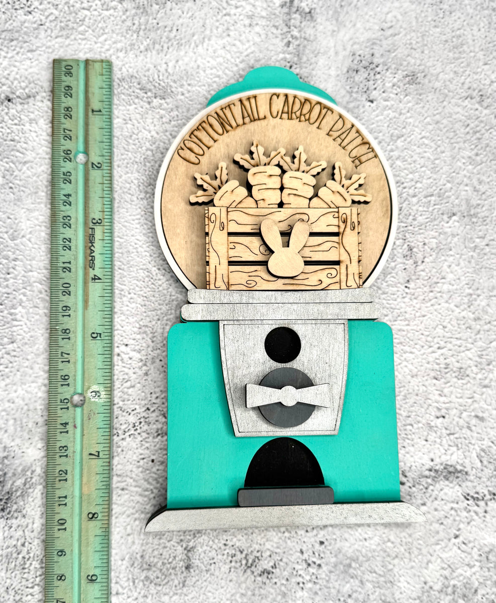 Carrot patch insert for snow globe or gumball machine kit – Turquoise ...