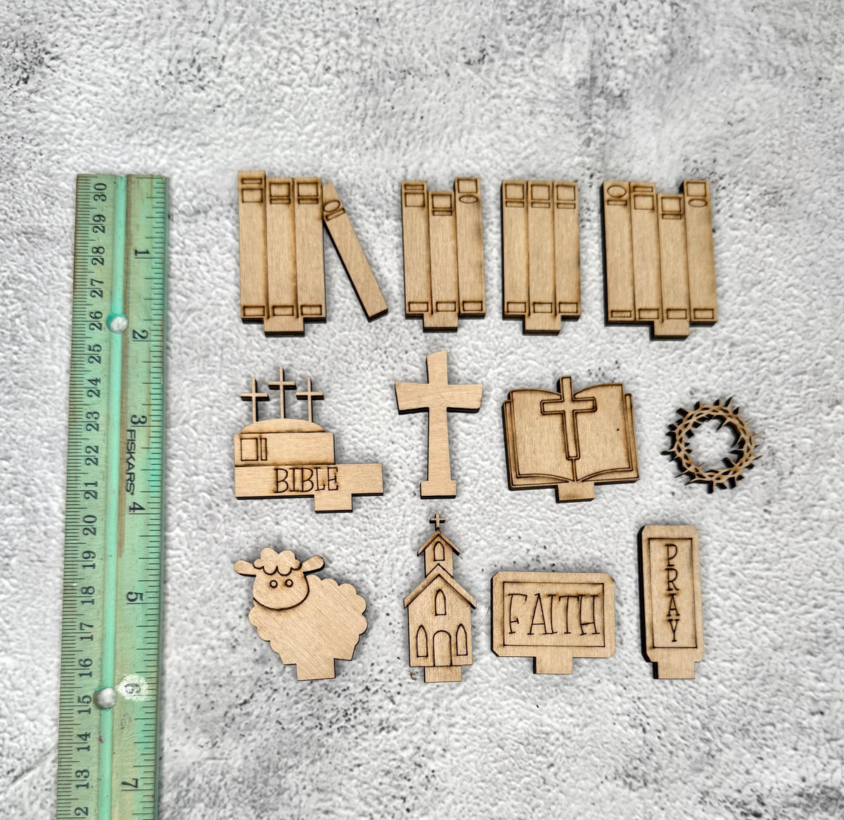 Easter religious add on set for interchangeable bookcase – Turquoise Valentine