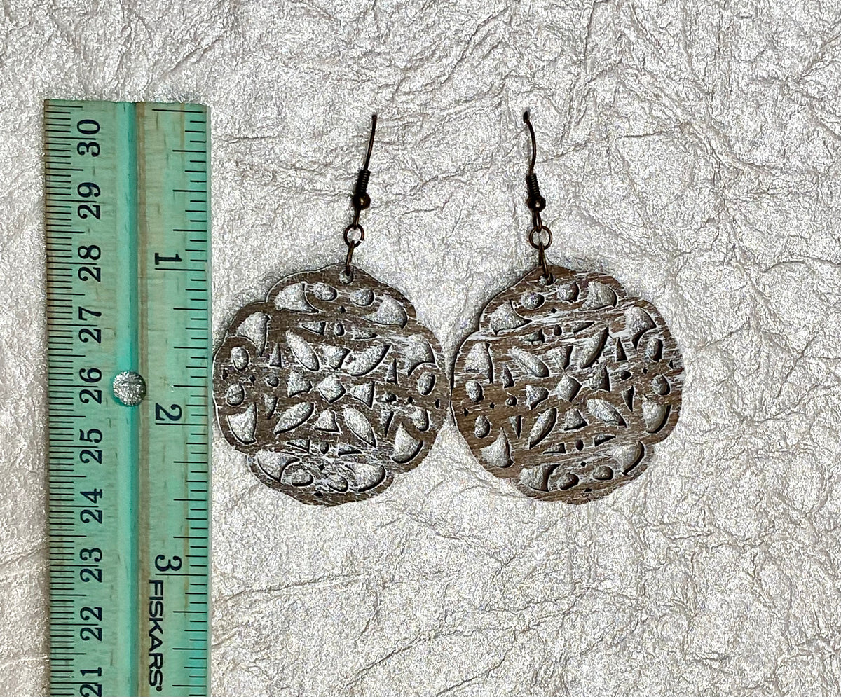 Round Filigree ornamental earrings – Turquoise Valentine
